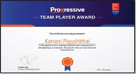 Team Player Award