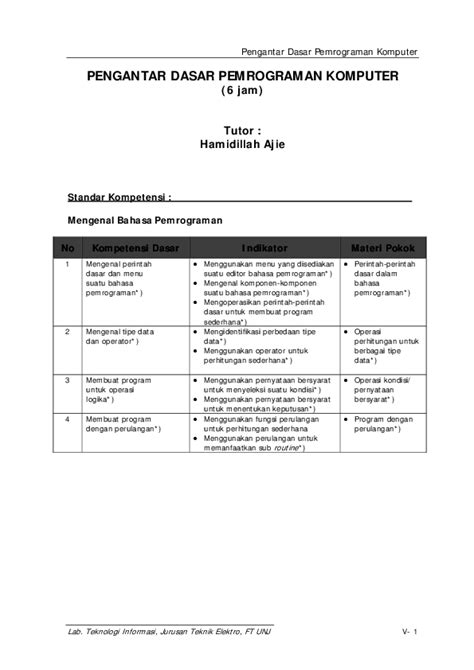 Pdf Materi Visual Basic