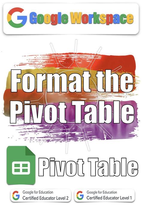 how to format the pivot table artofit