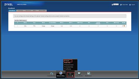 Zyxel VMG AMG XMG Series DSL Router Setting The VMG XMG As Modem Bridge Mode And