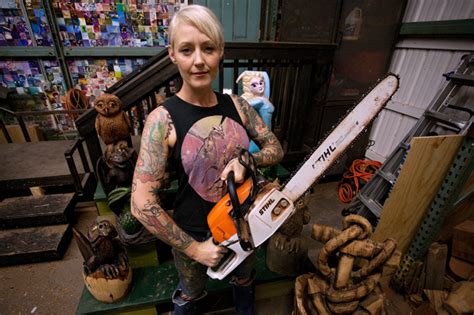 Griffon Ramsey Chainsaw Art Austin Based International Chainsaw
