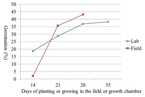 Comparison Of Germination Rates Between Field And Lab At Different Download Scientific Diagram