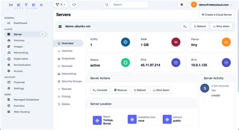 Virtual Machines Netex Cloud