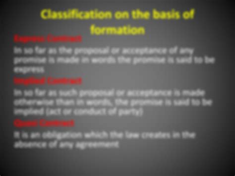 Solution 7 Classification Of Contract Studypool