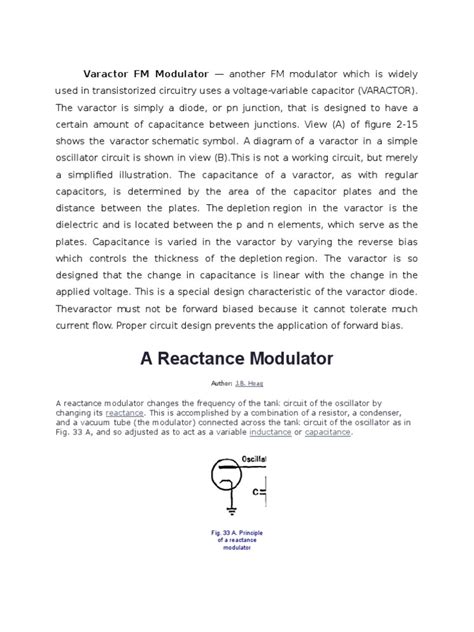 A Reactance Modulator Download Free Pdf Detector Radio