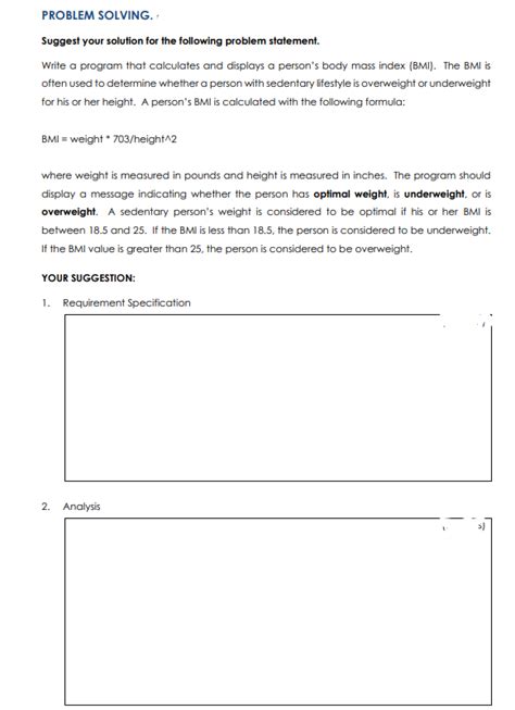 solved problem solving suggest your solution for the