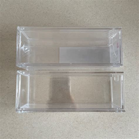 Daiso Stackable Clear Storage Case Acrylic Storage Box Accessory Box
