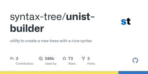 Github Syntax Treeunist Builder Utility To Create A New Trees With
