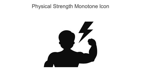 Physical Strength Monotone Icon In Powerpoint Pptx Png And Editable Eps Format Ppt Template