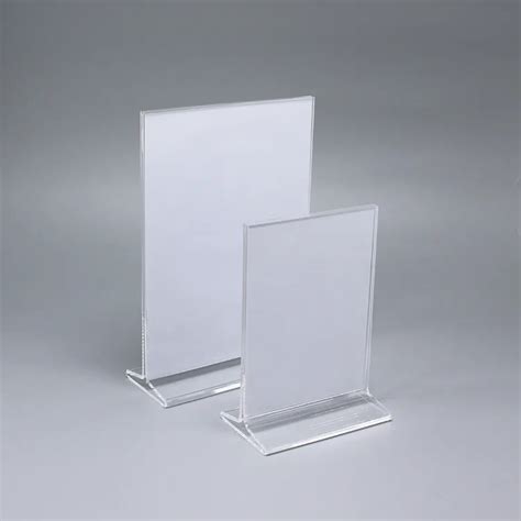 A3 A4 A5 A6 T Shaped Acrylic Tabletop Poster Sign Holder