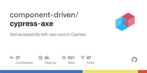 Github Component Drivencypress Axe Test Accessibility With Axe Core