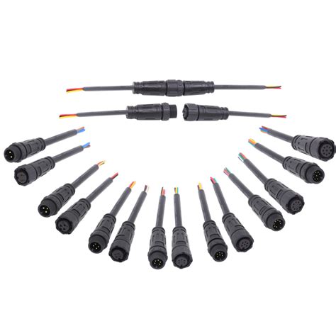 Buy Ip68 8pin Waterproof Cable M12 Injection Molded With Nylon Male