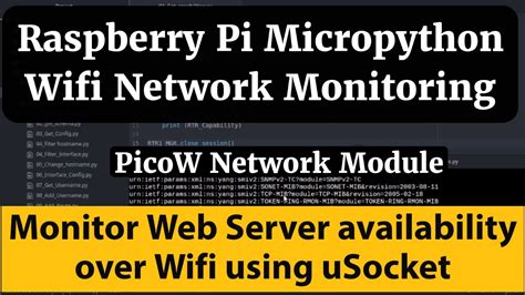 Raspberry Pi Remote Server Monitoring Over Wifi Micropython Code To Monitor Tcp Port Using
