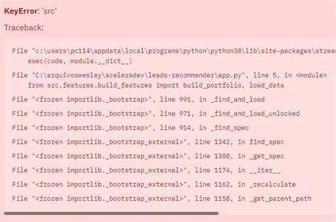 Error When Using A Package 🎈 Using Streamlit Streamlit
