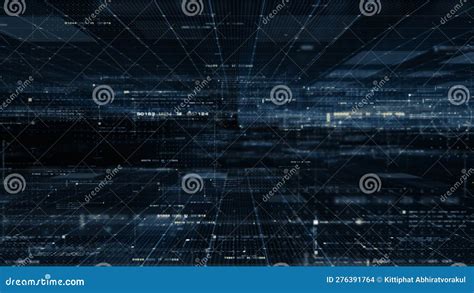 Futuristic Matrix Data Simulation Hud Background Stock Illustration Illustration Of Technology