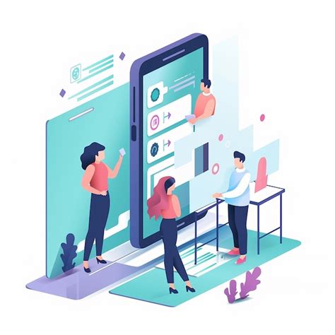 Premium Photo Ai Generated Illustration Of Business People In Front