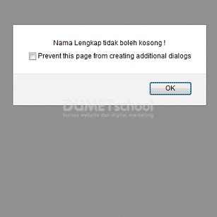 Cara Membuat Validasi Input Prompt JavaScript