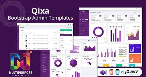Qixa Responsive Bootstrap Admin Templates Dashboard Templates Admin Web Technology