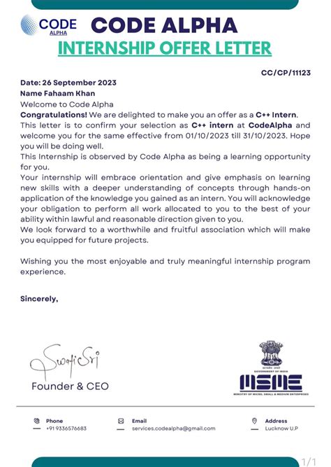 Fahaam Khan On Linkedin Codealpha C Internship Virtualinternship