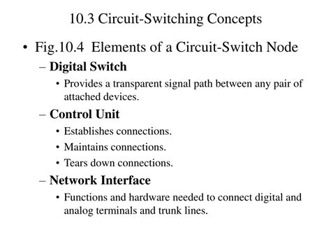Ppt Circuit Switching And Packet Switching In Communication Networks