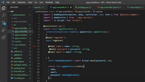 Register And Login Authentication In Nestjs