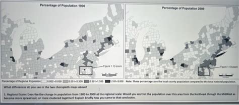 Solved What Differences Do You See In The Two Choropleth