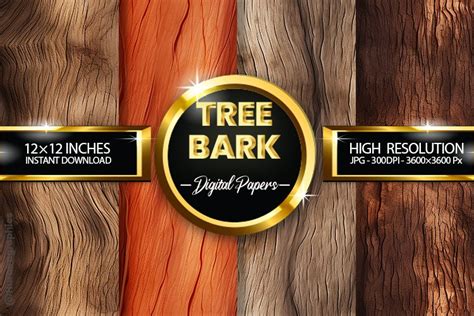 Tree Bark Digital Papers 04 Variations 3334933