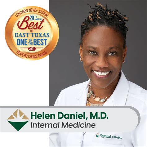 Congratulations To Our Very Own Dr Helen Daniel For Being Voted One