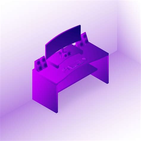 Premium Vector Gaming Setup Premium Vector Gaming Setup