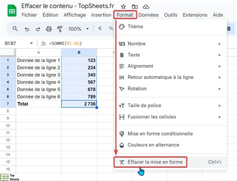 Comment Effacer Le Contenu Dans Google Sheets Facile