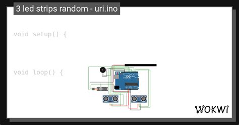 3 Led Strips Random O Wokwi Esp32 Stm32 Arduino Simulator