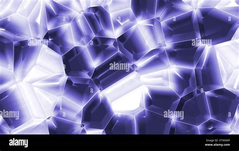 Crystal Geometric Molecules Motion 3d Geometric Shapes With Crystal