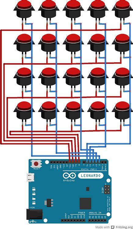 Boite à Bouton à Plus De 25 Boutons Français Arduino Forum