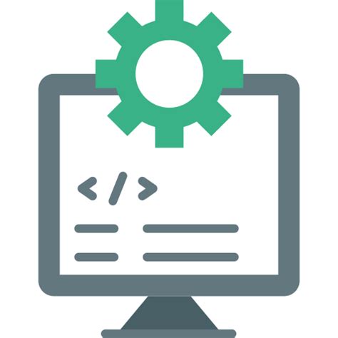 Code Development Computer Setting Code Coding Programming Icon