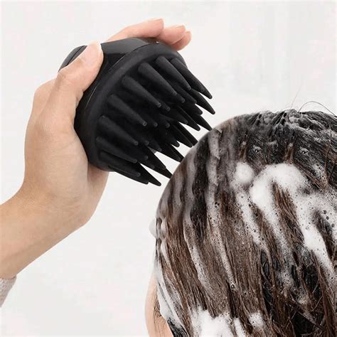 1pc Hair Scalp Massager Shampoo Brush Silicone Head Washer Brush