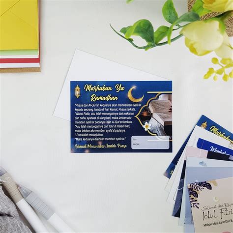 Jual Thank You Card Idul Fitri Kartu Ucapan Kartu Ucapan Idul Fitri