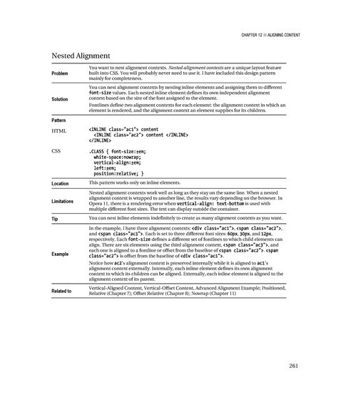 Web Development 26 Chapter 12 Aligning Content Nested Alignment Problem You Want To Nest