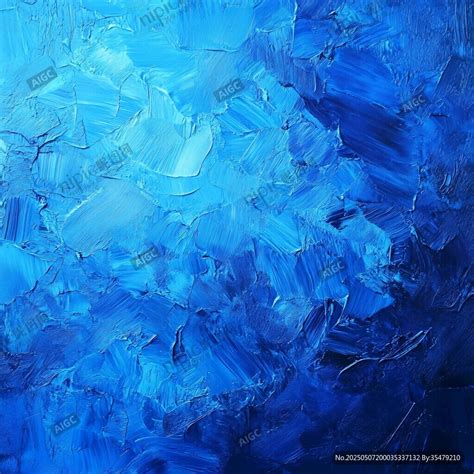 Ai创作图蓝色 油画 纹理 抽象 背景 笔触 色彩 艺术 绘画 质感 色调 图案 颜料 肌理 视 昵图网