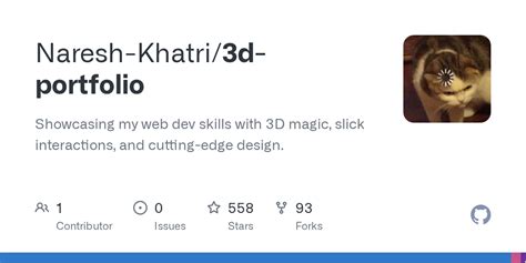 Github Naresh Khatri D Portfolio Showcasing My Web Dev Skills With D Magic Slick