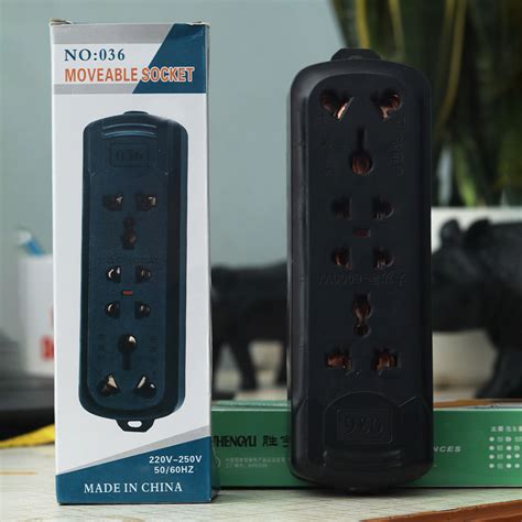 Heavy Duty Multi Plug Power Socket For High Voltage Uses Black Wire Not Included Wire