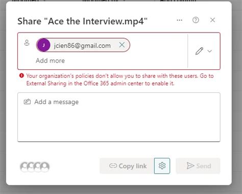 how to fix your organization s policies don t allow you to share with