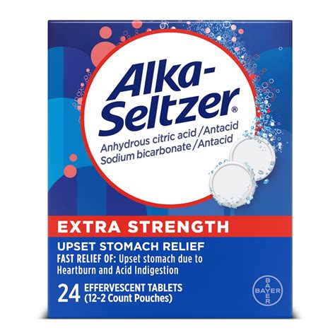 Alka Seltzer Extra Strength Antacid Effervescent Tablets