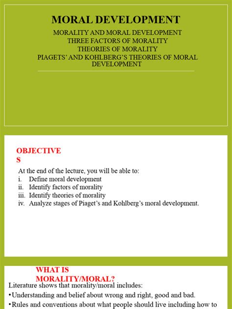 Moral Development Pdf Morality Behavioural Sciences