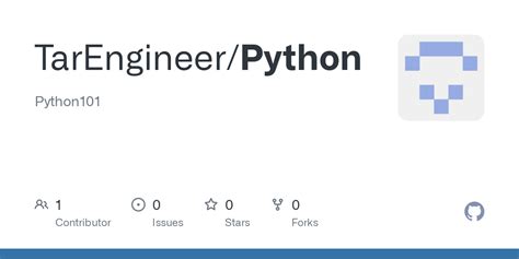 Github Tarengineerpython Python101