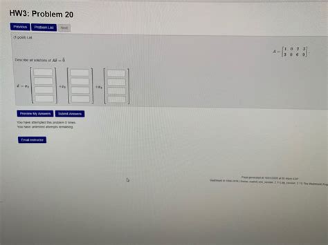 Solved HW3: Problem 20 Previous Problem List Next (1 point) | Chegg.com