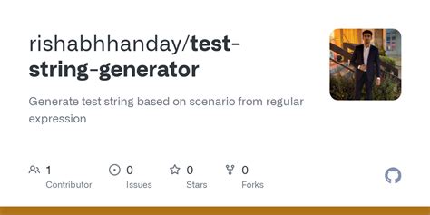 github rishabhhanday test string generator generate test string