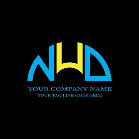Nud Letter Logo Creative Design With Vector Graphic 8145287 Vector Art