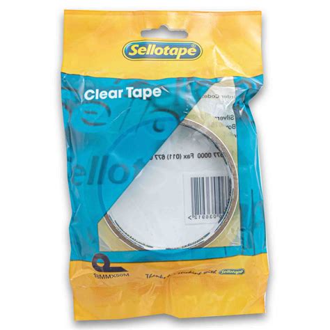 Clear Tape Roll 18mm X 50m Strong Adhesive Quality Sellotape