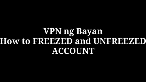 how to freezed and unfreezed account youtube
