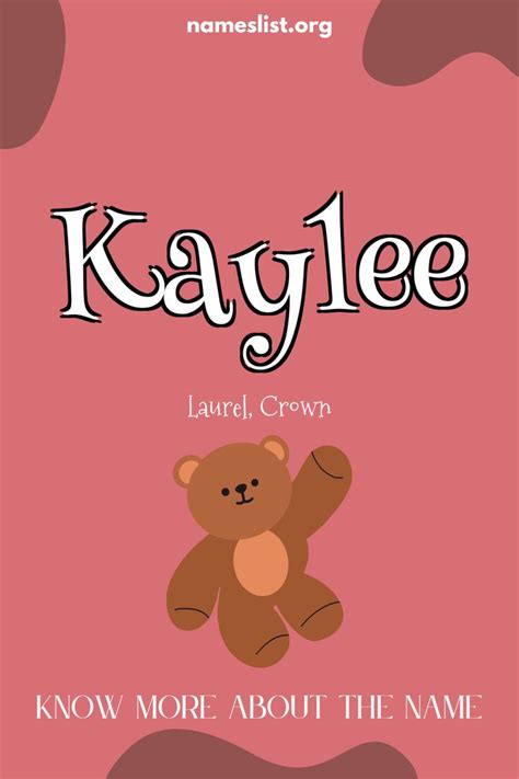 Kaylee Name Meaning Origin Pronunciation In 2025 Names With Meaning
